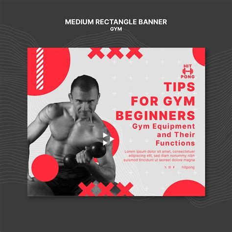 Free Psd Gym Workout Template