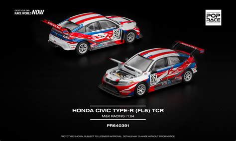 Pre Order Pop Race Honda Civic Type R Fl5 Tcr Mandk Racing Pr640391 1 Treasured Models