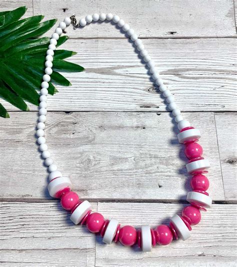 1960s Vintage Candy Bead Necklace Gem