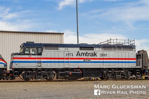 River Rail Photo Amtrak Engines Amtrak 406 F40npcu Albany