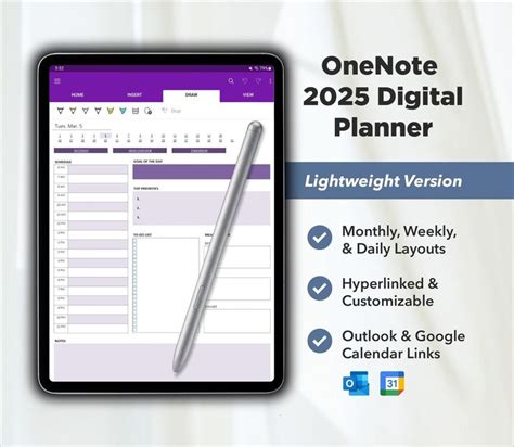 Ultimate Onenote Digital Planner 2025 For All Devices Planner