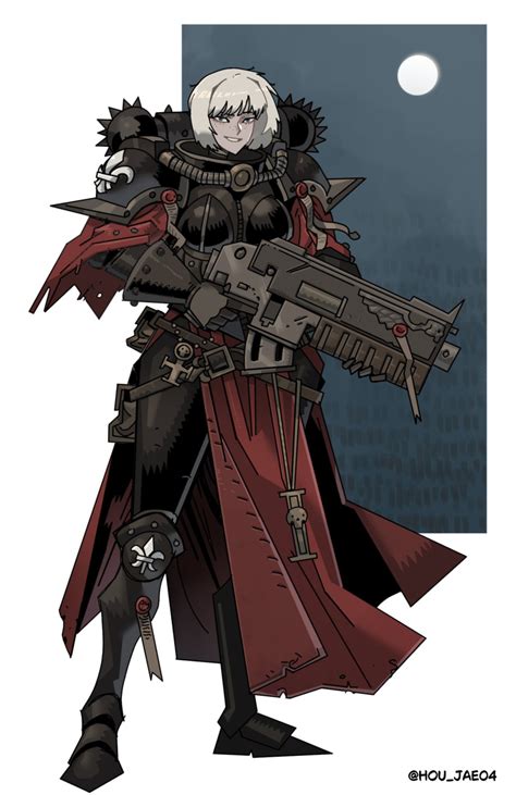Safebooru 1girl Adepta Sororitas Armor Boobplate Commission English
