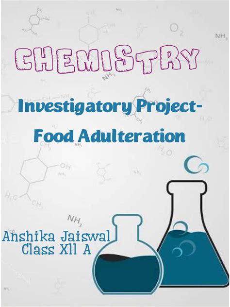 class 12 chemistry investigatory project pdf