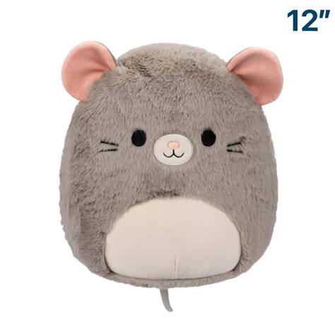 Grey Mouse ~ 12 Fuzzamallow Wave 16 B Squishmallow Plush ~ In Stock Brickheads Collectables