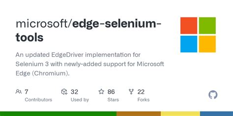 GitHub Microsoft Edge Selenium Tools An Updated EdgeDriver Implementation For Selenium 3 With