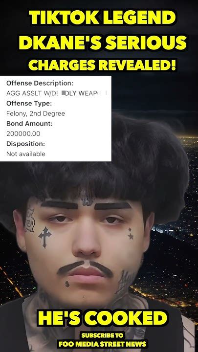 Dkanes Serious Charges Revealed 🤯hes Cooked 🤯 Youtube