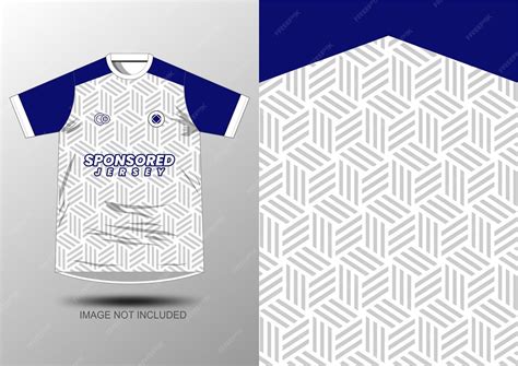 Premium Vector Mockup Background For Sports Jersey White Blue