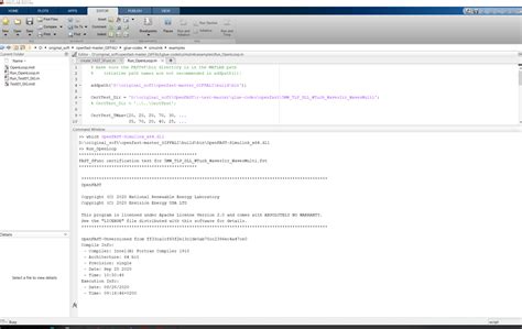 Issue When I Run Simulink Model Which Depends On Openfast S Function