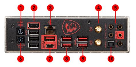 Msi Meg Z390 Ace Back Panel Ports