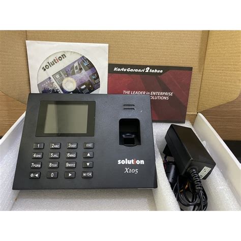 Jual Mesin Absensi Solution X105 Mesin Finger Solution X105 Shopee