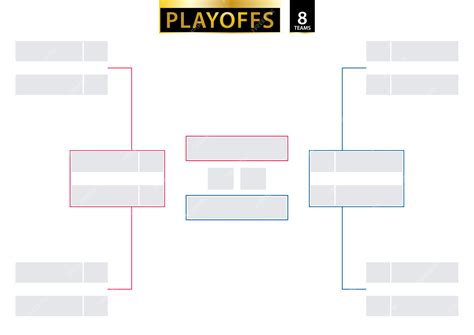 8 Cuadro Eliminatorio Por Equipos Soporte De Torneo Para Playoffs