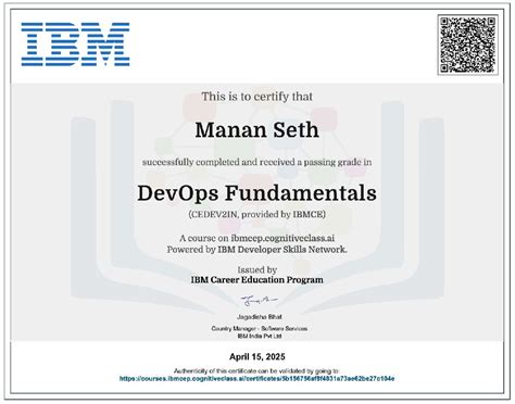 Devops Ibm Cognitiveclass Ibmcertified Certification Cicd