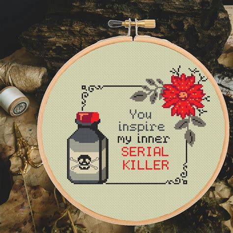 Serial Killer Cross Stitch Etsy