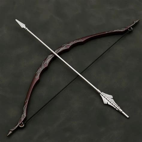 Legolas Bow Of The Galadhrim Minature Legolas Bow And Arrow Etsy
