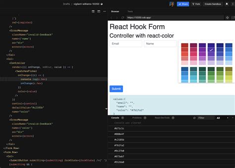 Slow Perf And Value Updates Skipped With Controller And Control Using React Color Issue