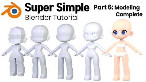 Blender Character Modeling Tutorial | 06 Modeling Complete - YouTube