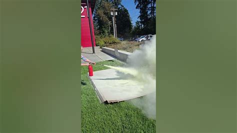 Pass Pull Aim Squeeze Sweep Fire Extinguisher Demonstration Youtube