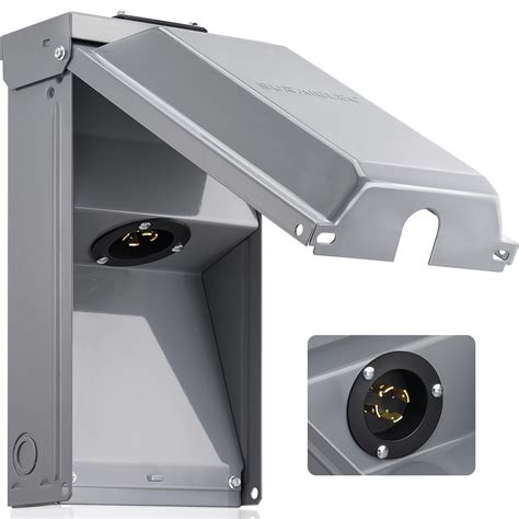 Suraielec 30 Amp Generator Inlet Box Nema L14 30p Power Inlet Box For 4 Prong Generator Cord