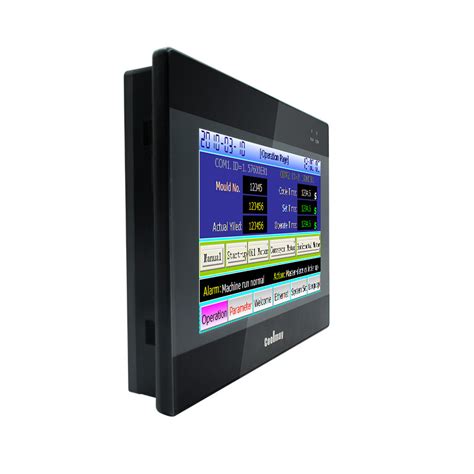 Jual 10 Inch Modbus Hmi Plc All In One 24DI 20 DO Relay Transistor Outputs Integrated Plc