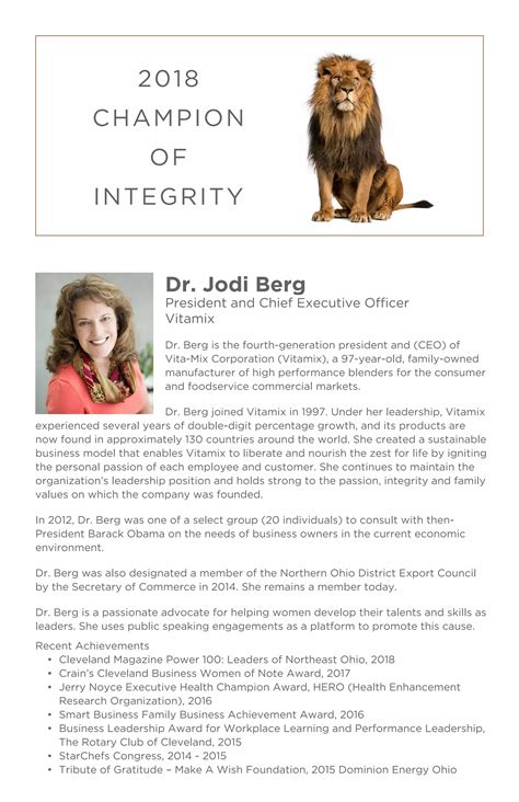 2018 Celebration Of Integrity Program Pdf