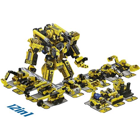 Конструктор 12in1 Panlos Brick City Robot - Строително оборудване, 573 ...