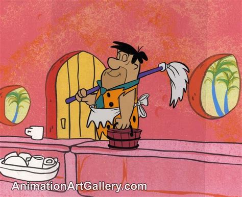 Original Production Cel Of Fred Flintstone From Hanna Barbera C1960s