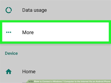 how to connect a windows 7 computer to the internet via an android phone