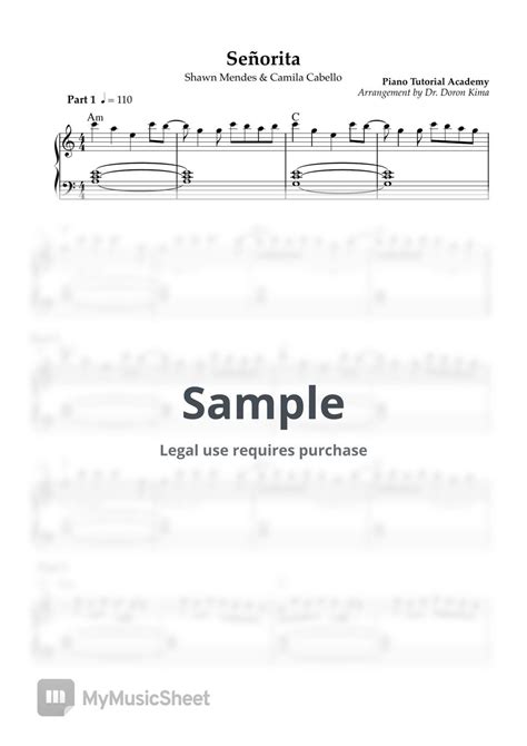 Shawn Mendes And Camila Cabello Señorita Piano Tutorial Academy Dr