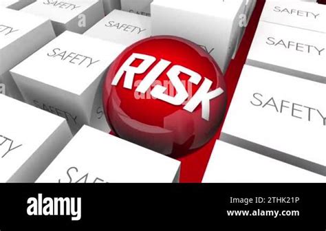 Risk Vs Safety Risky Behavior Danger Warning Secure Security 3d