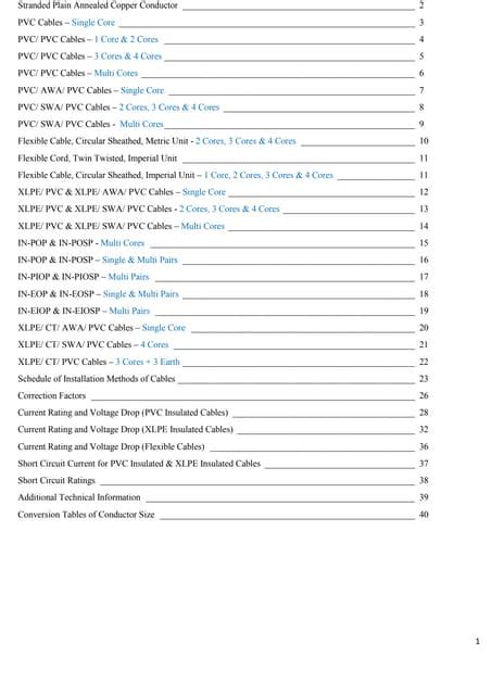 Wire Strand Chart Pdf