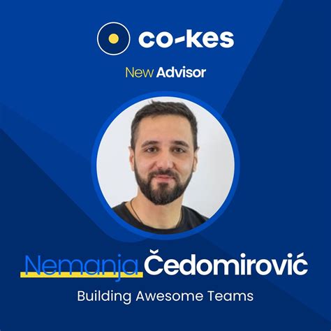Please Join Us In Welcoming Nemanja Čedomirović 🤘 To Our Platform As Our Newest Advisor Nemanja