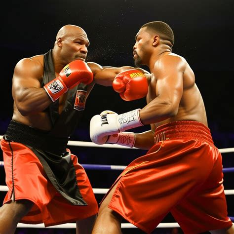 Two Boxers In A Boxing Ring One Of Them Has The Word On It Premium Ai