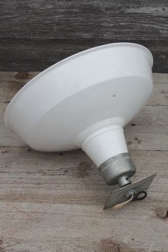 Vintage Barn Light W Porcelain Enamel Shade Appleton Industrial Lighting