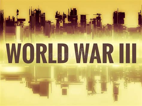 World War 3 Text Abstract Background Illustration Stock Illustration