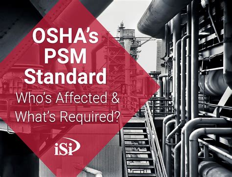 What Is Psm Oshas Process Safety Management Explained