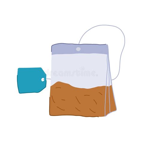 Bag Teabag Cartoon Vector Illustration Stock Illustration
