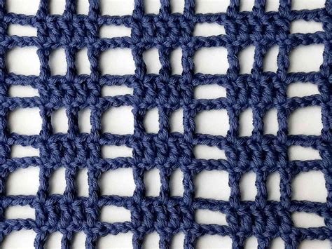 The Mixed Woven Mesh Stitch Nordic Hook Free Crochet Stitch Tutorial
