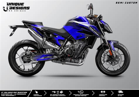 Semi Custom Naked Bike Decal Voltedge Unique Designz
