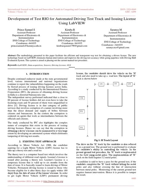 Pdf Development Of Test Rig For Automated Driving Test Track And