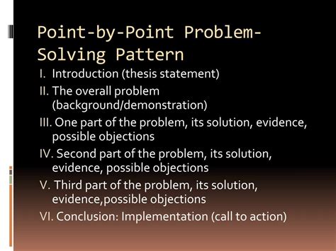 Ppt Problem Solution Organization Patterns Powerpoint Presentation