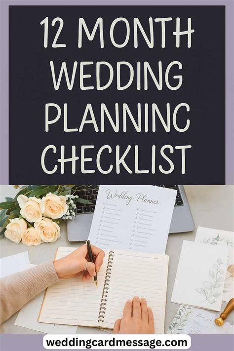 12 Month Wedding Planning Checklist Your Month By Month Guide