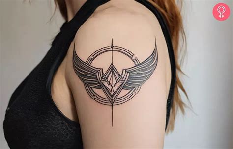 Female Valkyrie Symbol Tattoo