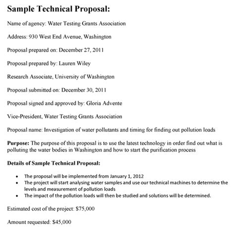 Technical Proposal Template