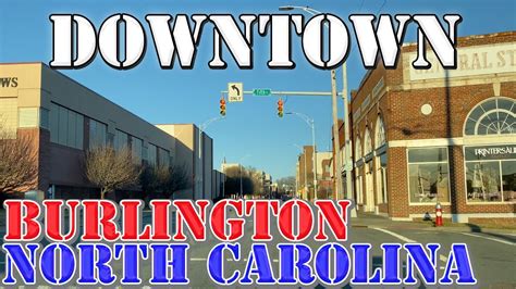 Burlington North Carolina 4k Downtown Drive Youtube
