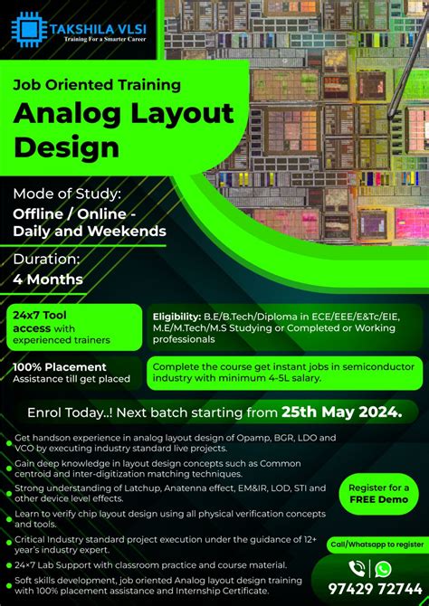 Jennifer Joy On Linkedin Takshila Vlsis Job Oriented Analog Layout Design Course Next Batch…