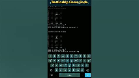 Making A Python Battleship Game With Source Codebattleship Game Code In Pythonshorts Gaming