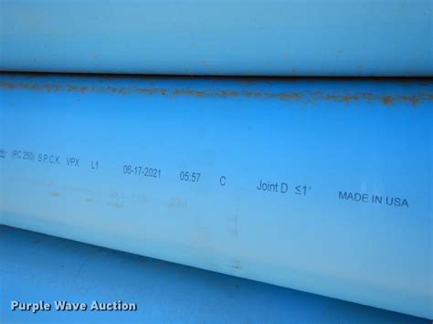 48 Sanderson C900 Dr14 Pvc Water Pipe In Fredonia Ks Item Dn0460 Sold Purple Wave