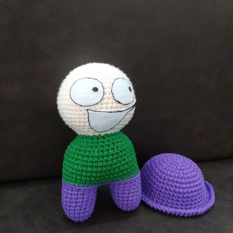 Fnf Bambi Minion Crochet Plush Custom Fnf Toys Etsy