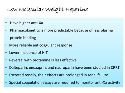 Ppt Heparin In Crrt Powerpoint Presentation Free Download Id 2136350