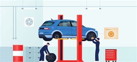 Car Workshop Vector Illustration 11212731 Vector Art At Vecteezy